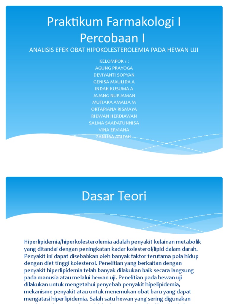 Praktikum Farmakologi I | PDF