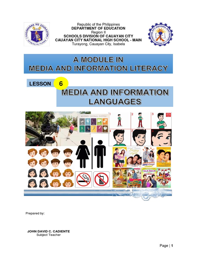 Module 6 - Media and Information Languages | PDF | Genre | Information