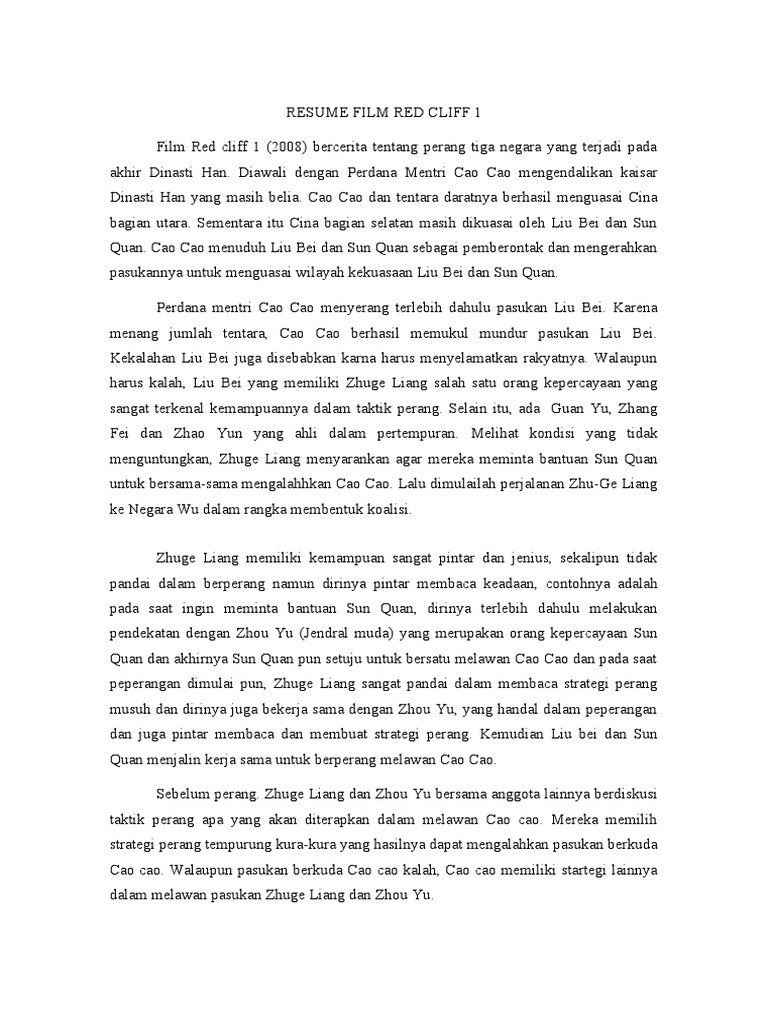 Red Cliff 1 | PDF | Sejarah