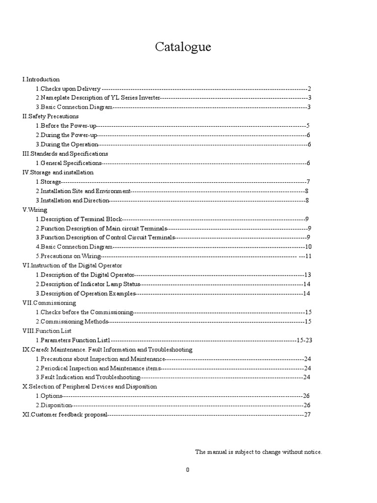 YL620 A Inverter Manual PDF | PDF | Power Supply | Power Inverter