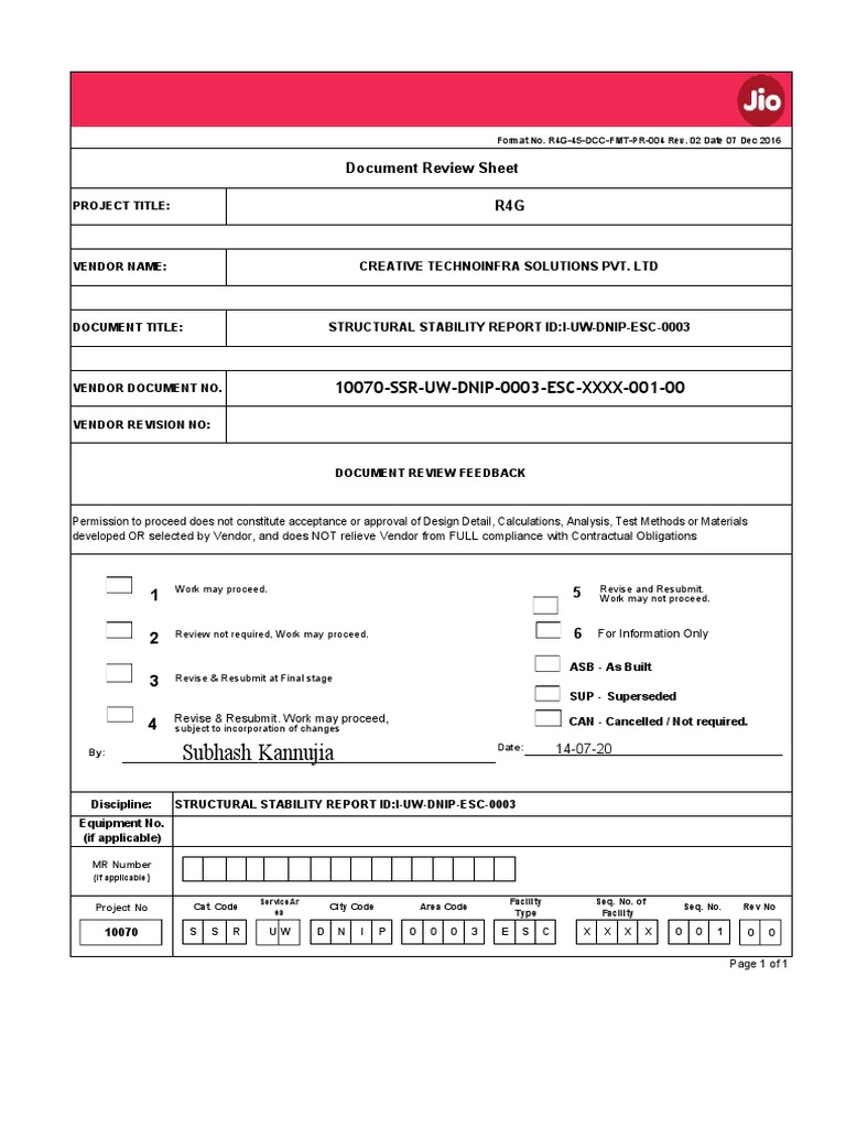 Structural Stability Report for 6m Roof Top Pole | PDF | Design ...