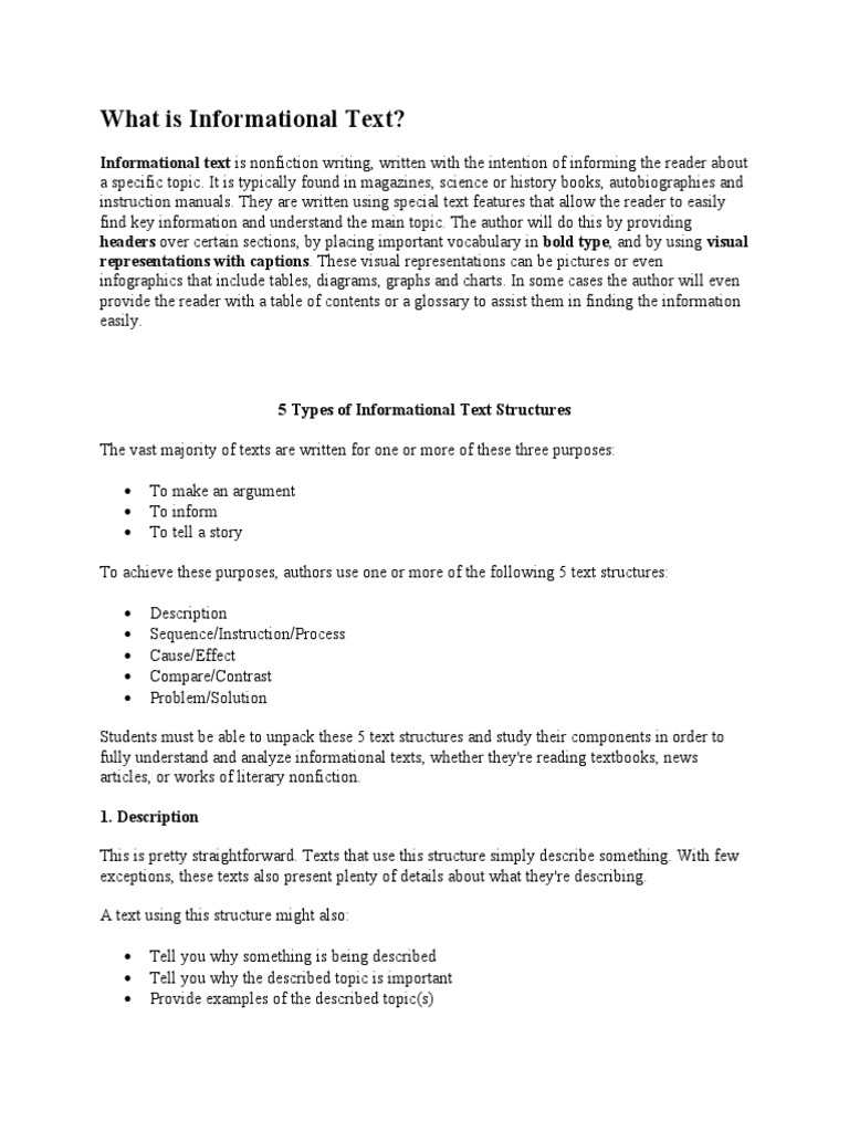 What Is Informational Text? | PDF | Infographics | Semiotics