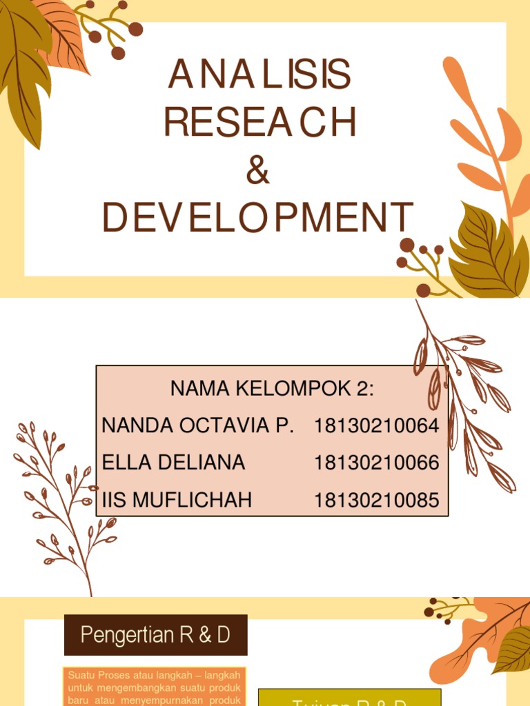 Research and Development | PDF