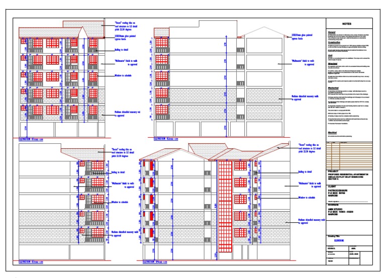 Elevations Pdf Pdf Plumbing Roof