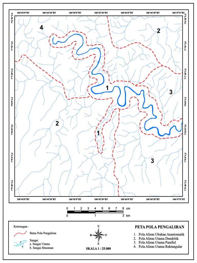 Peta Pola Pengaliran Sungai 1:25.000 | PDF