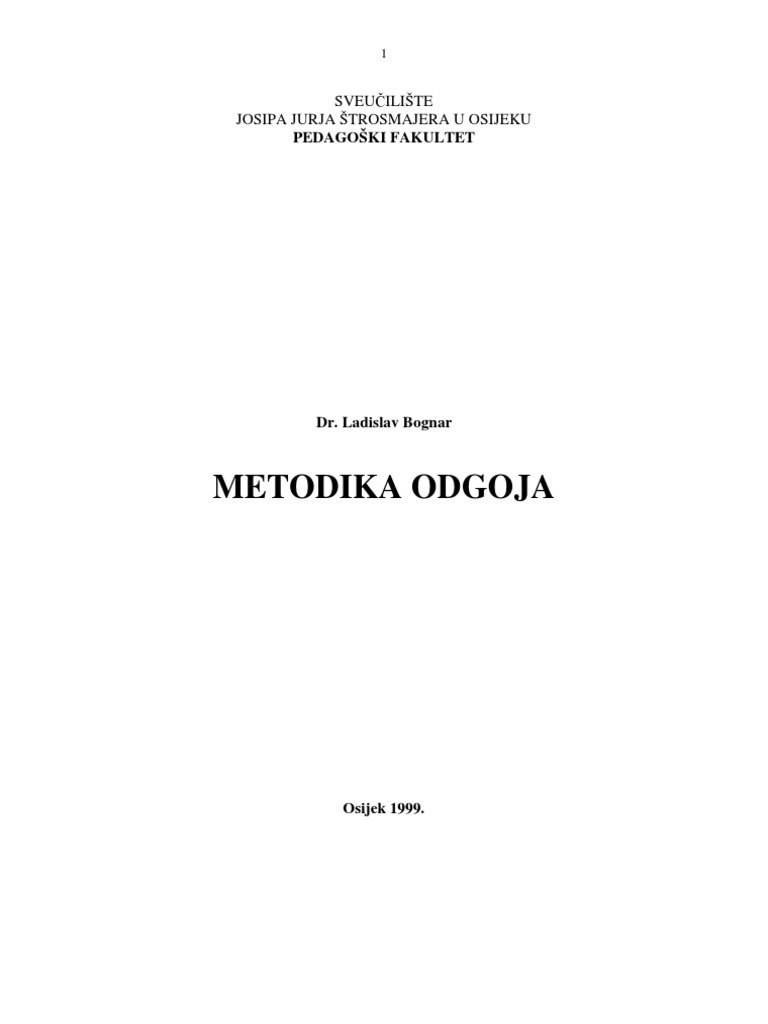 Bognar-metodika odgoja