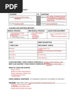 F & B Inspection Check List Format | PDF | Refrigerator | Food Storage