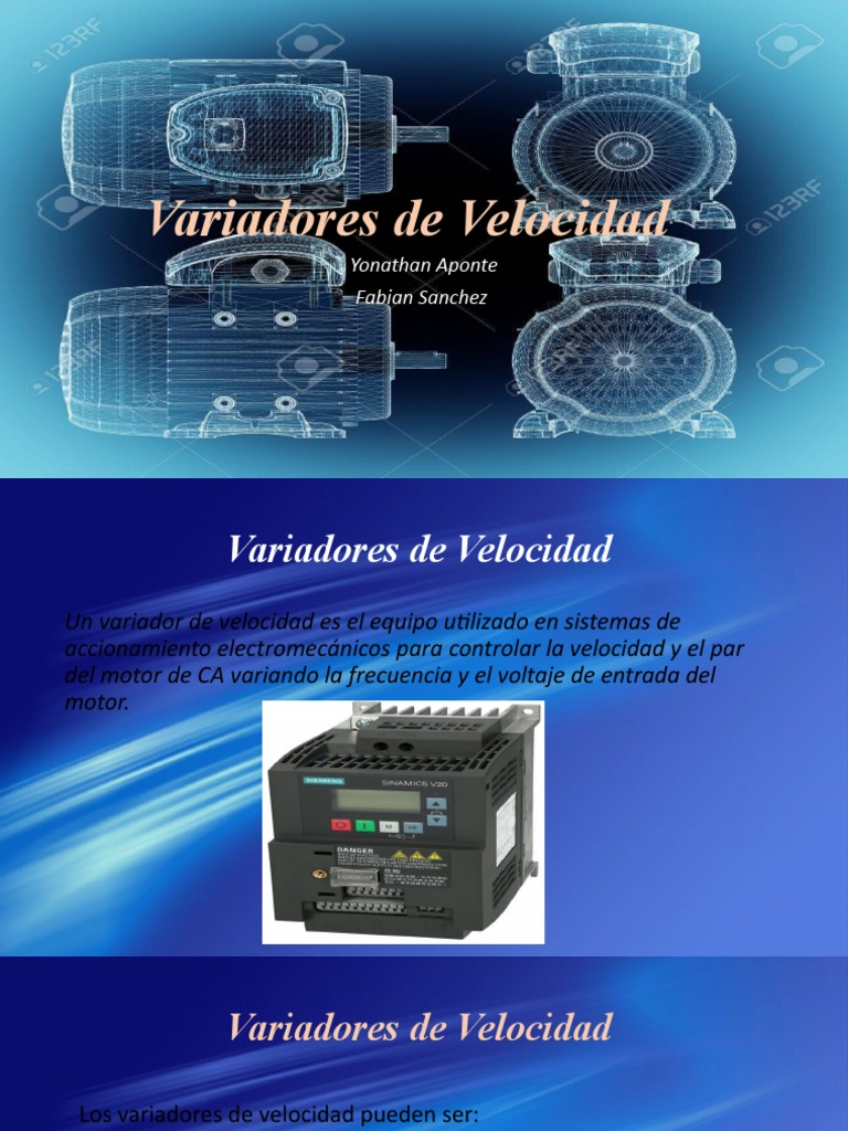 Variadores de Velocidad | PDF | Electromagnetismo | Ingenieria Eléctrica