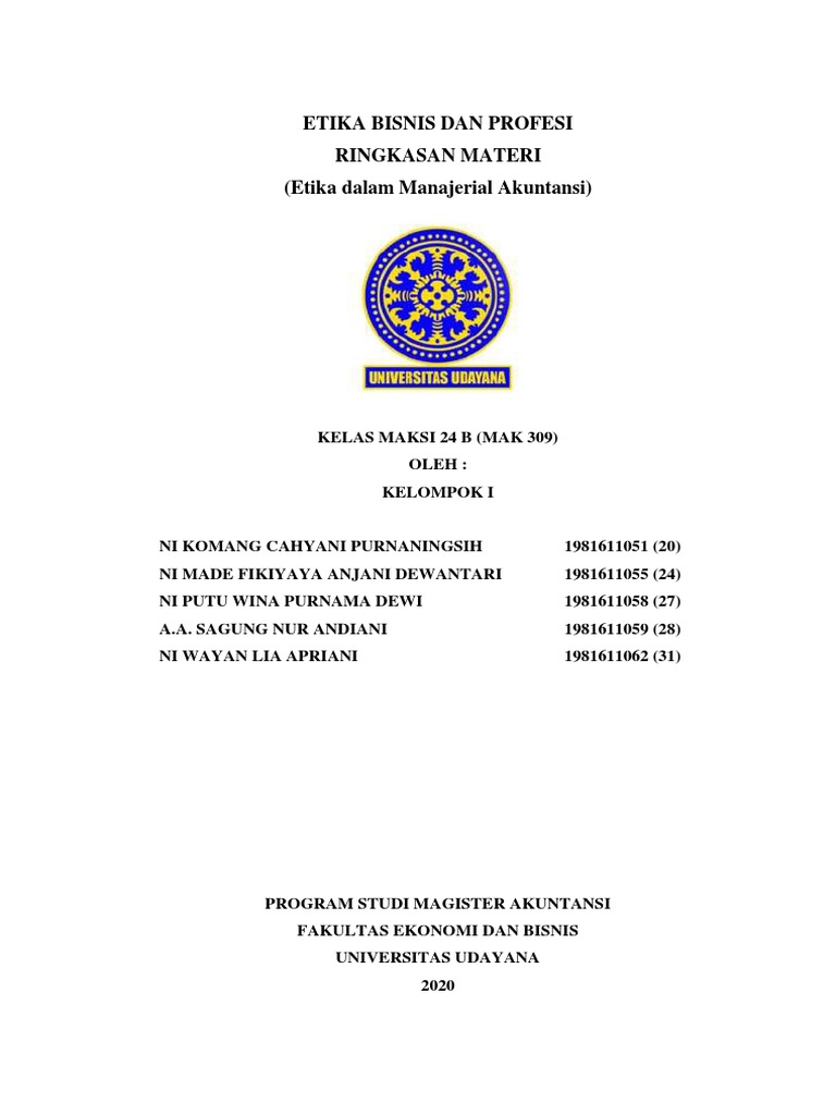 RMK Sap 10 - KLP 1 | PDF | Bisnis