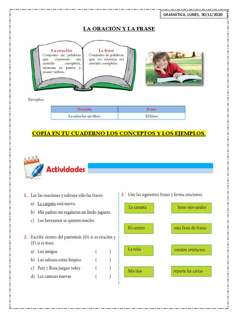 La Oración y La Frase | PDF