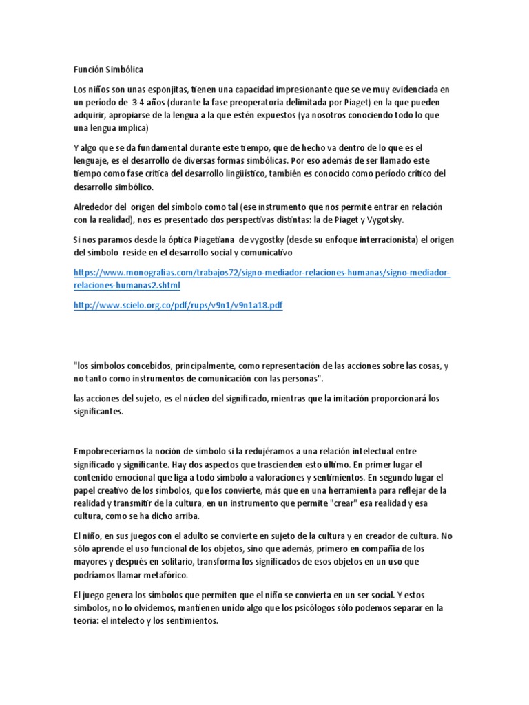 Función Simbólica | PDF | Los símbolos | Movimientos filosóficos