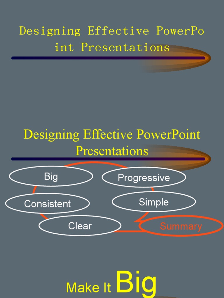 Designing Effective Powerpo Int Presentations | PDF | Typefaces | Input/Output