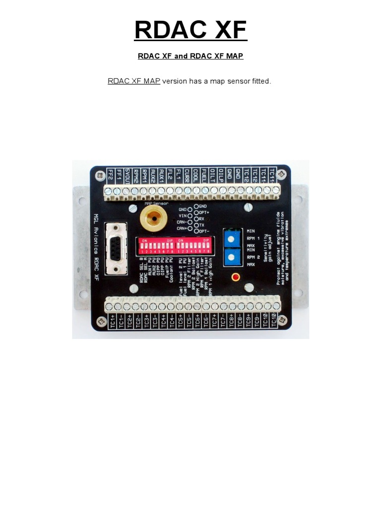 Rdac XF Installation | PDF | Thermocouple | Resistor