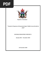 Zimbabwe's NDS1 and Vision 2030 Overview | PDF | Governance | Zimbabwe
