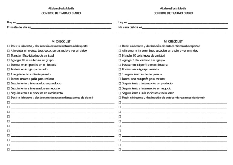 Check List Imprimible PDF | PDF | Business