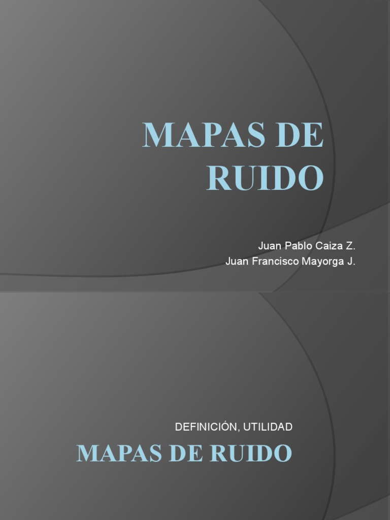 Mapas de Ruido | PDF | Mecanica clasica | Qualia