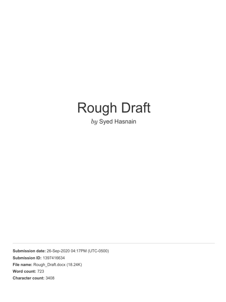 Rough Draft | PDF | Citation | Essays