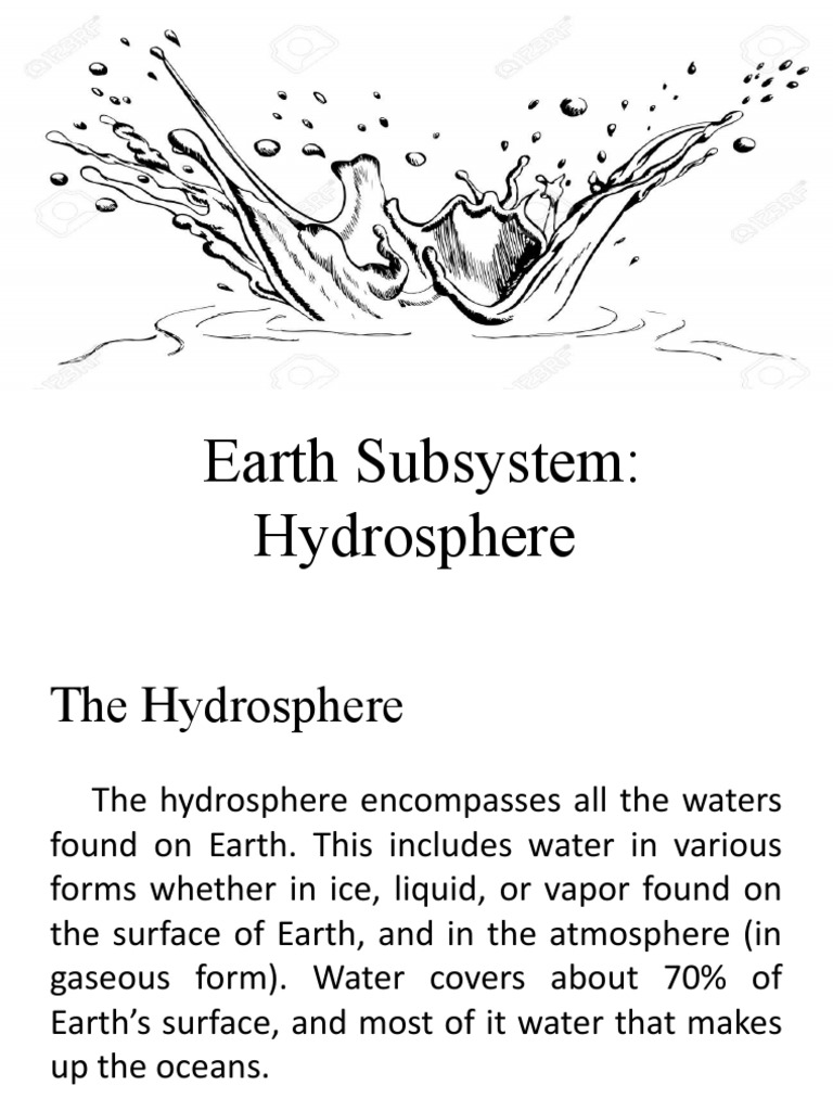 Earth Subsystem: Hydrosphere | PDF | Earth | Fresh Water