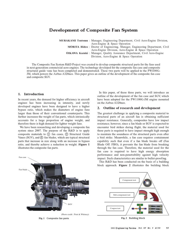 Development of Composite Fan System | PDF | Composite Material | Collision