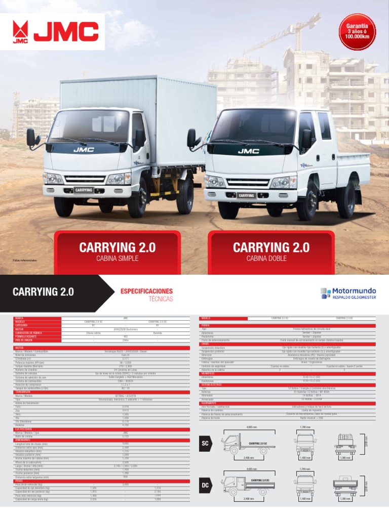 JMC Carrying 20 | PDF | Eje | Estilos de carrocería