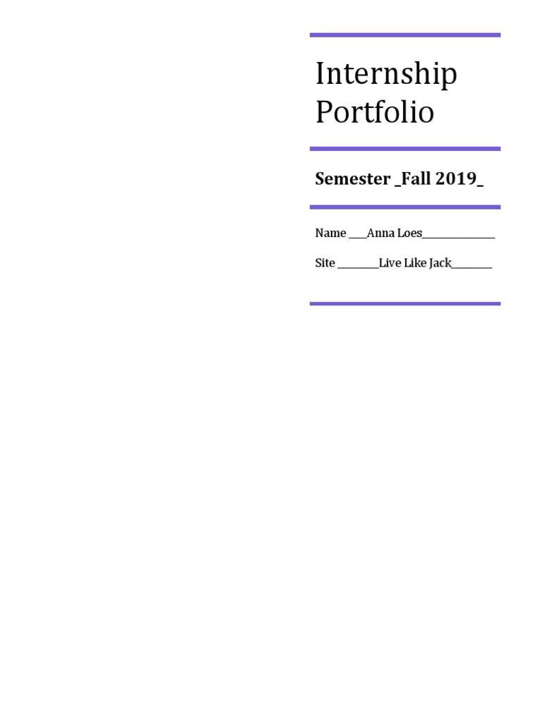 Internqube Portfolio Template | PDF | Internship | Job Hunting