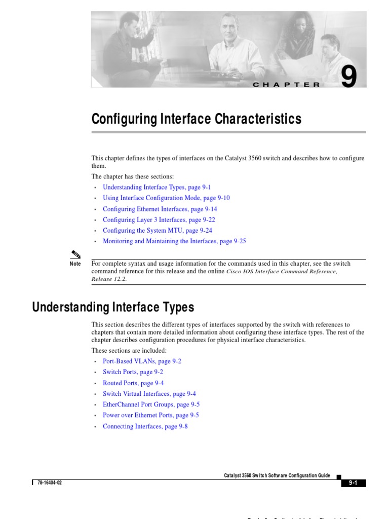 Configuring Interface Characteristics | PDF | Network Switch | Ip Address