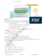 PK Formula Sheet | PDF | Pharmacokinetics | Pharmaceutics