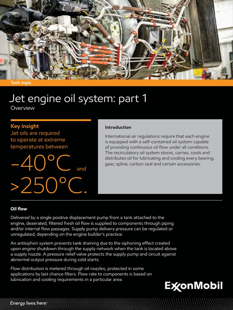 Jet Engine Oil System: Part 1: Key Insight | PDF | Motor Oil | Pump