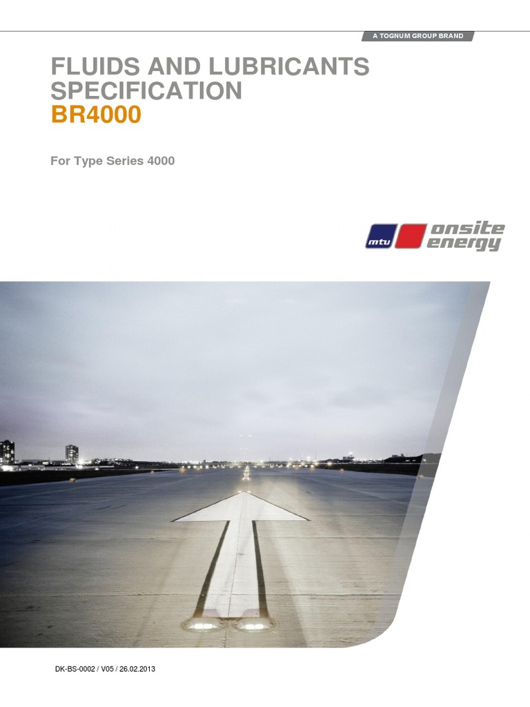 Fluids and Lubricants Specification | PDF | Chemical Process ...