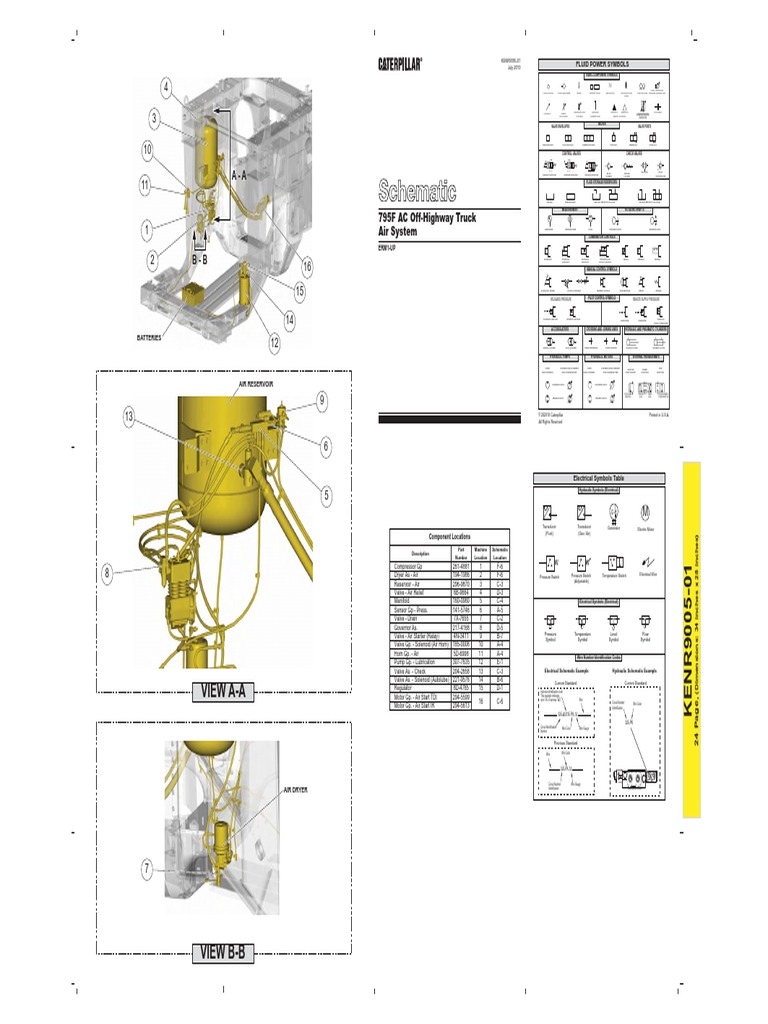 795F AC Off-Highway Truck Air System | PDF | Valve | Pump