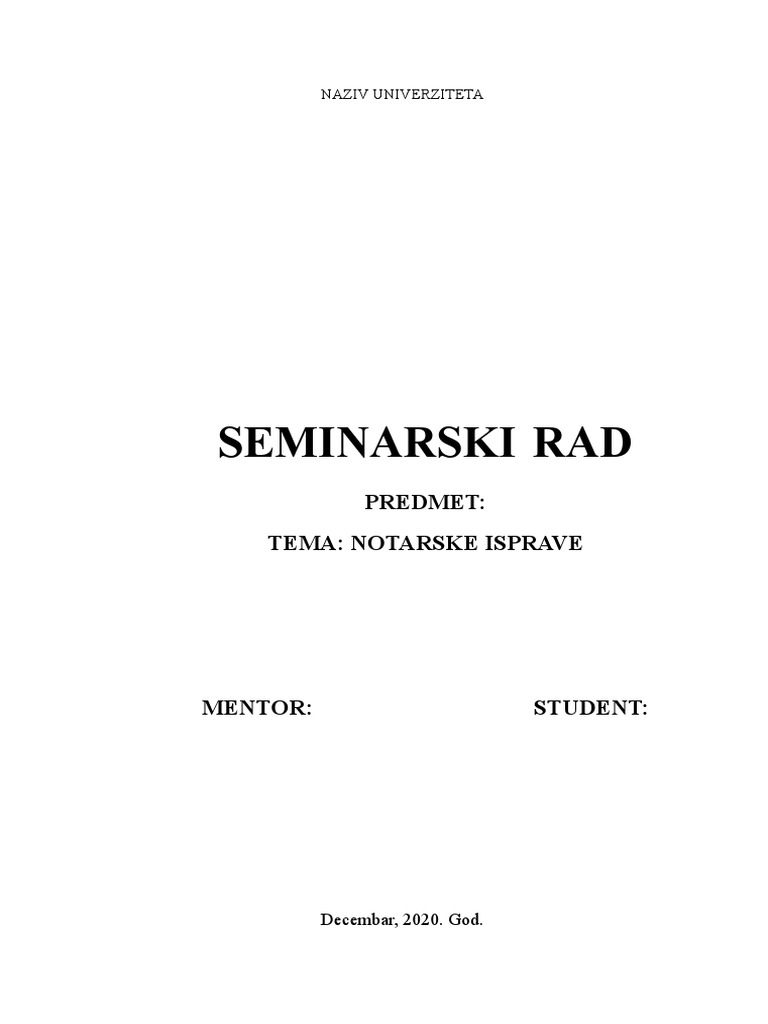 Notarski Zapis | PDF