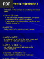 Medical Terminology Chapter 3 Study Guide | PDF | Science & Mathematics
