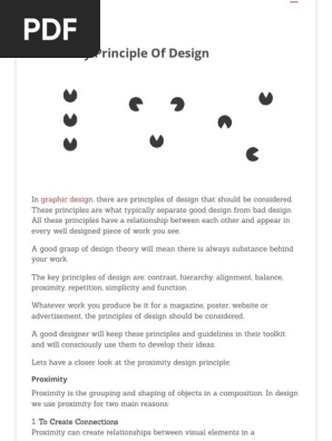 Proximity Principle Of Design