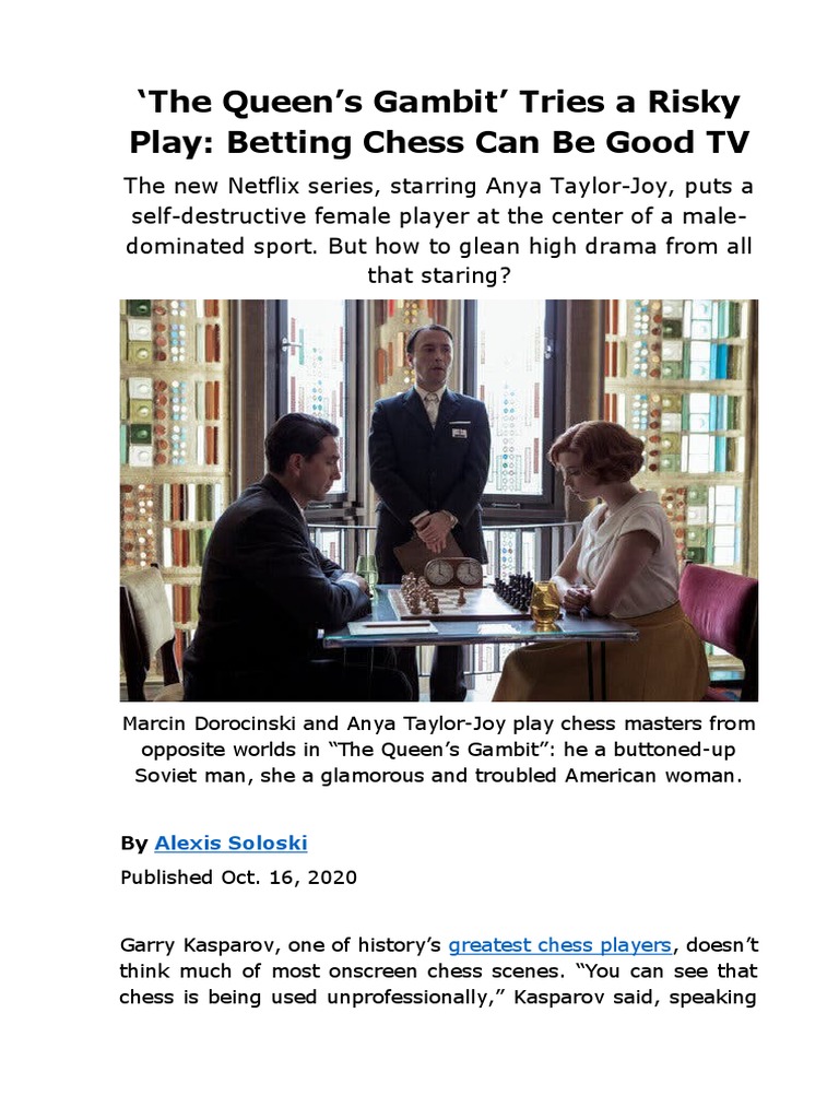 The Queen's Gambit' | PDF | Chess | World Chess Championships