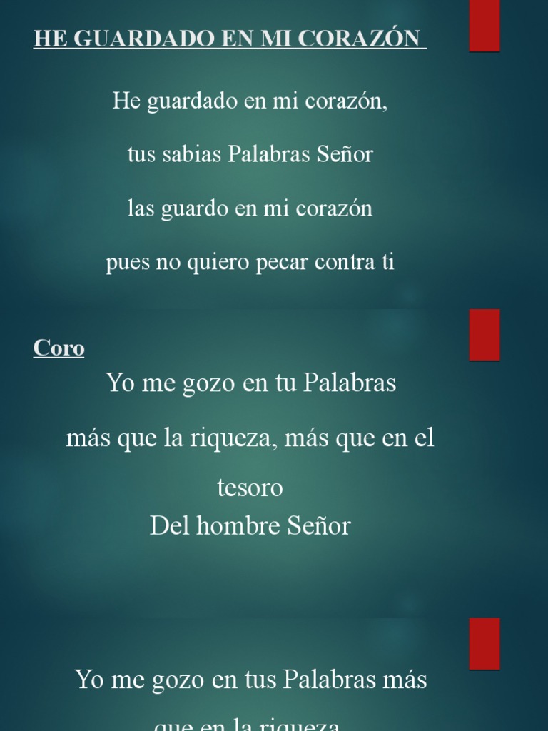 He Guardado en Mi Corazón | Descargar gratis PDF | Paciencia | Religión ...