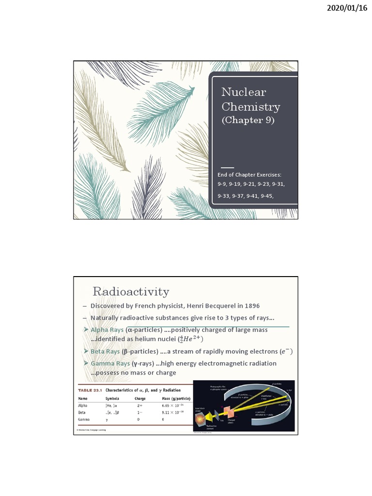 Nuclear Chemistry: Radioactivity | PDF | Radioactive Decay | Atomic Nucleus