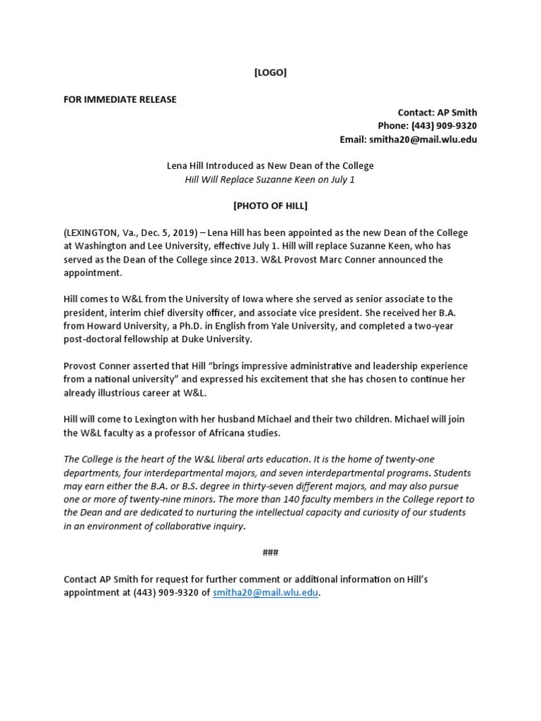 Final Press Release | PDF | Academia | Behavior Modification