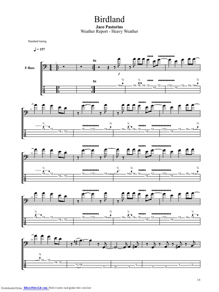 Birdland: Weather Report - Heavy Weather | PDF | String Instruments | Jazz