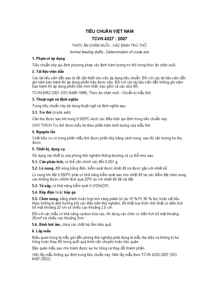 TCVN 4327 - 2007 - Iso 5984-2002 | PDF