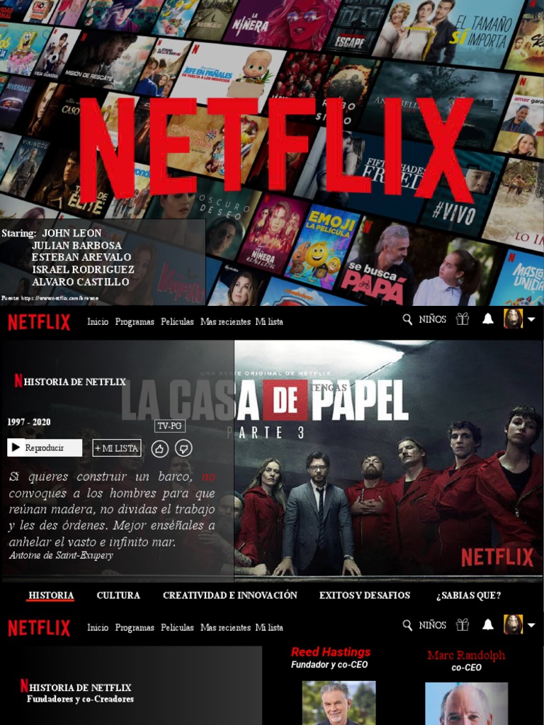 Presentación Empresa Netflix | PDF | Netflix | Internet