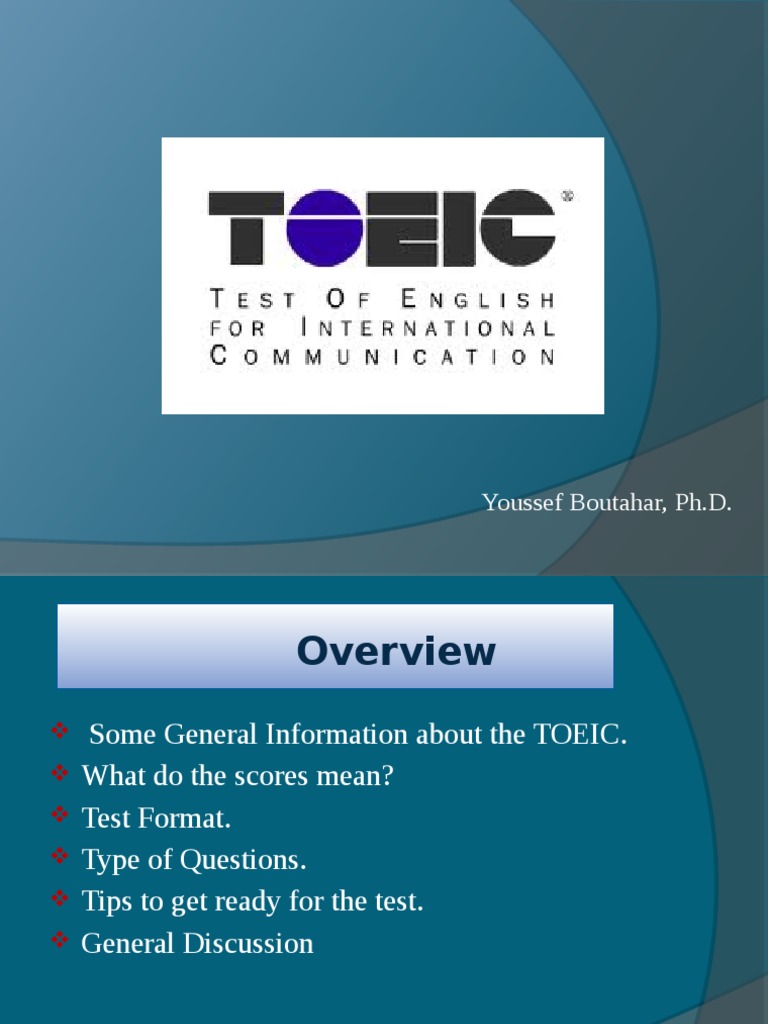 TOEIC Prepartion Presentation 2 | PDF | Question | Reading Comprehension