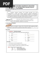 Mathematics 9 Module 1 1st Quarter | PDF | Factorization | Quadratic ...