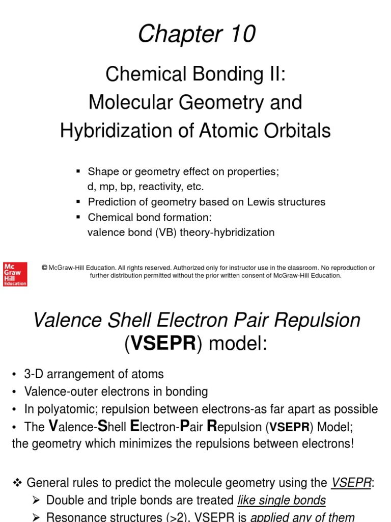 Orbital Hybridization And Vsepr Theory