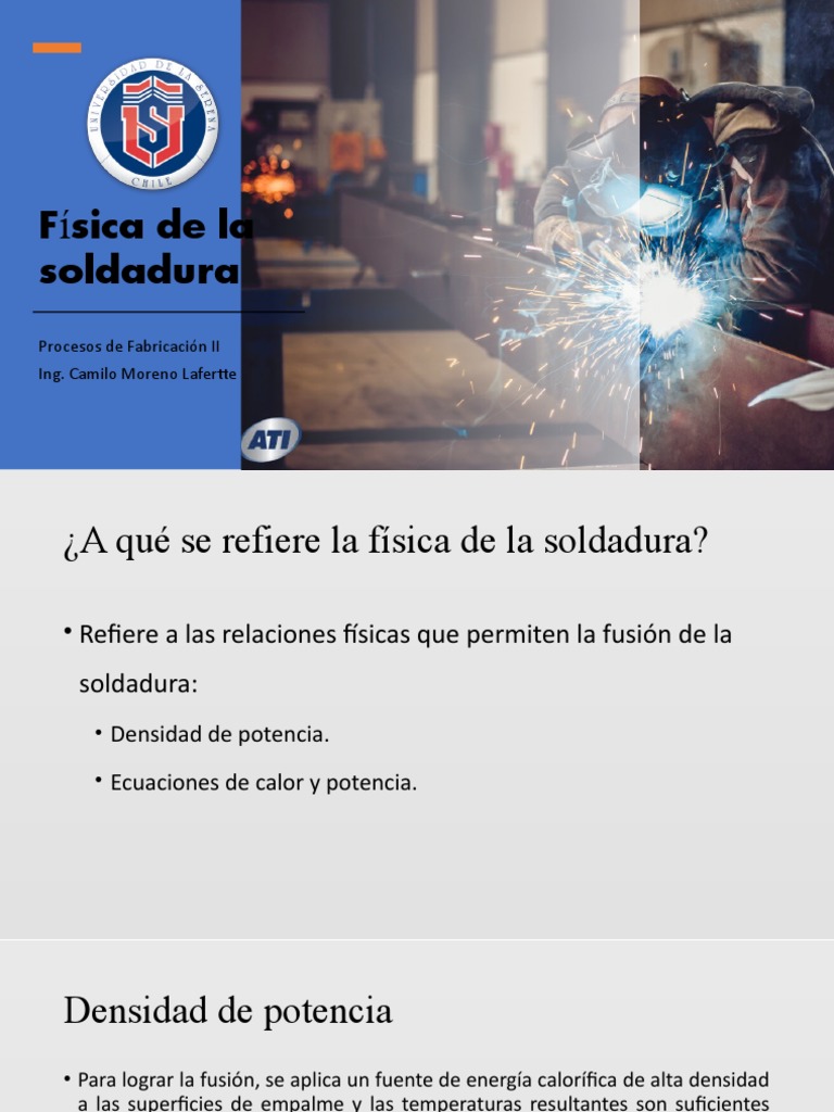 Física de La Soldadura | Descargar gratis PDF | Derritiendo | Calor