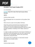Scania Fault Codes | PDF | Relay | Electrical Components
