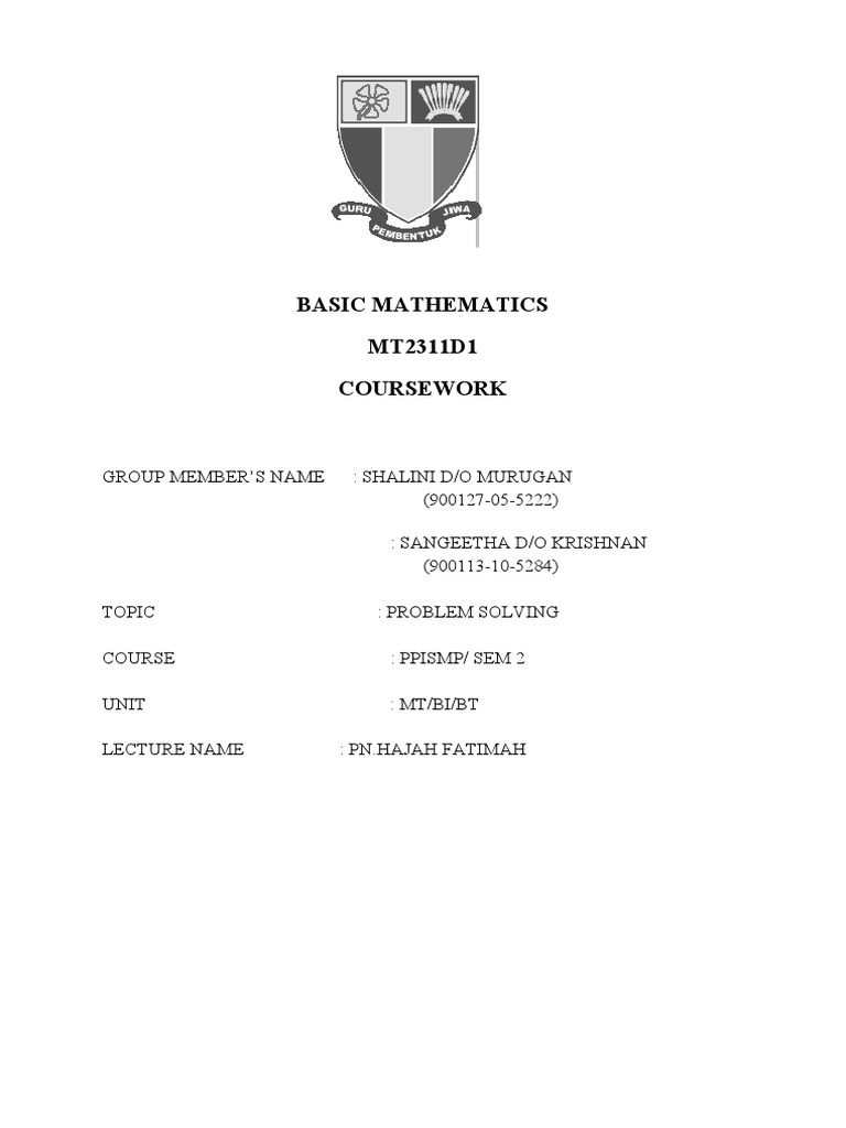 Basic Mathematics Problem Solving: Exploring Strategies to Solve Word ...