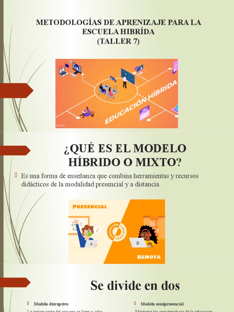 Qué Es El Modelo Híbrido o Mixto | PDF | Conceptos psicologicos | Pedagogía