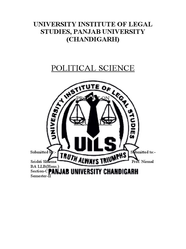 Political Science Project Sem 2 | PDF | Social Equality | Egalitarianism