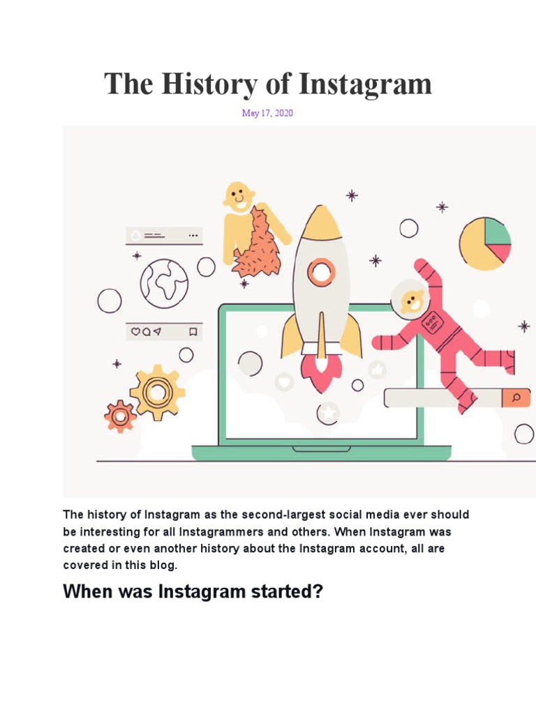 The History of Instagram (ADVANCED ENGLISH III CLASS) | PDF | Facebook ...