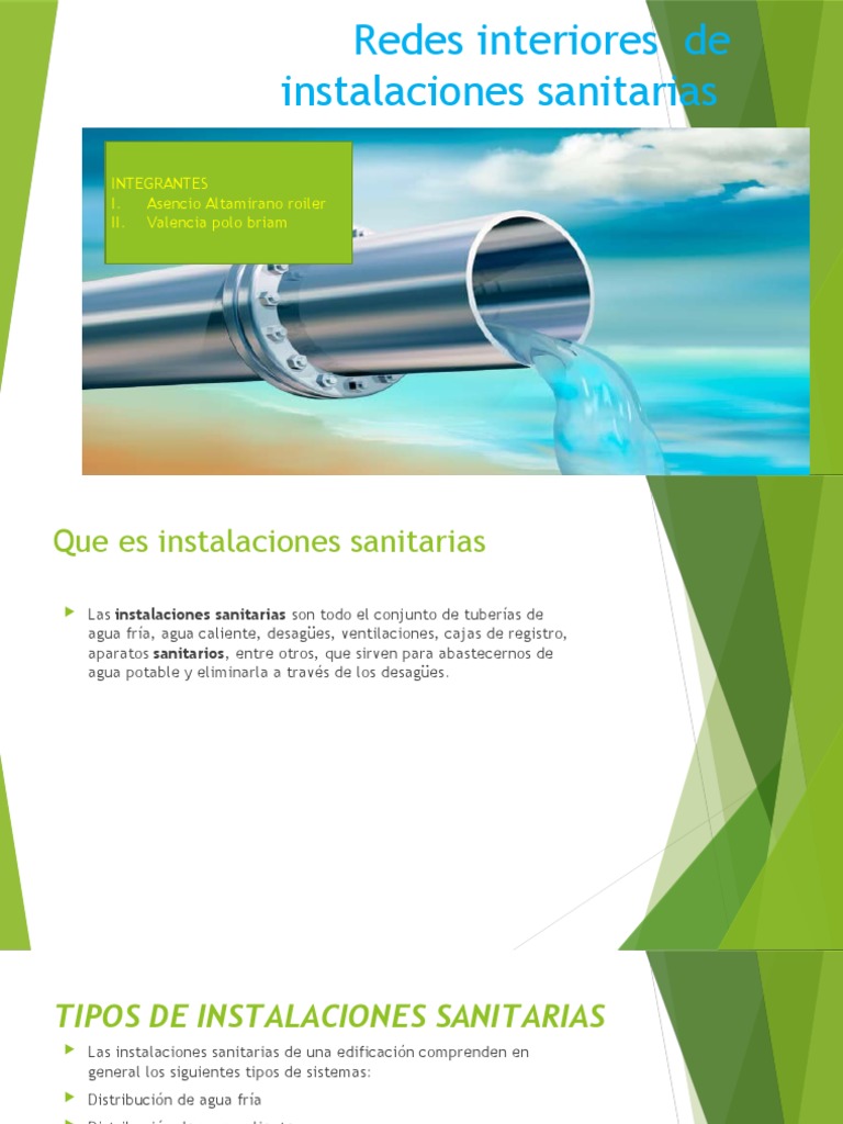 Redes Interiores de Instalaciones Sanitarias | PDF | Tubería ...
